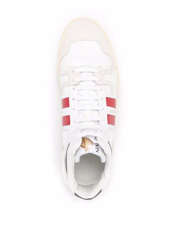 LANVIN Logo-patch Lace-up Sneakers
