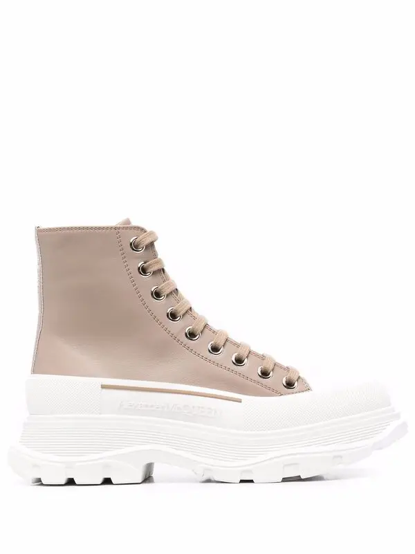 Alexander McQueen Tread Slick High-top Sneakers - Neutrals