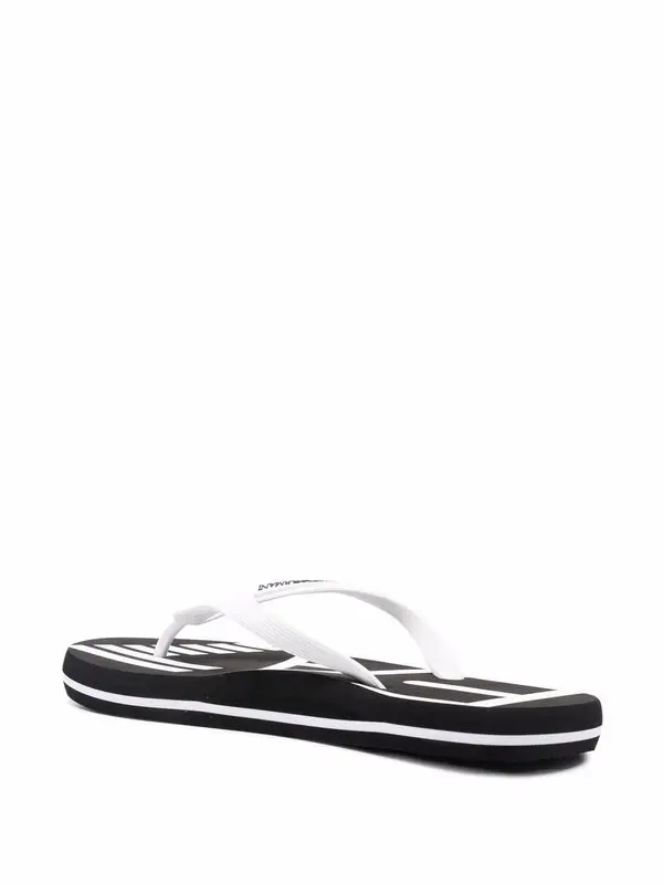EA7 Logo-print Flat Flip Flops