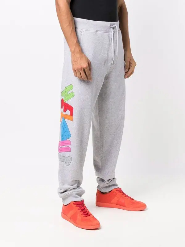 Helmut Lang 3d Logo Track Pants - Grey