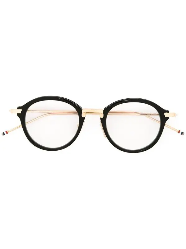 Thom Browne Round Optical Glasses - Black
