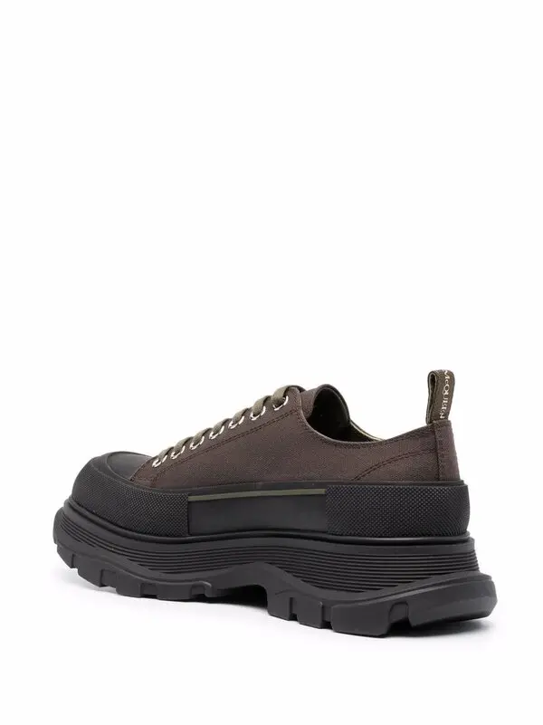 Alexander McQueen Tread Slick Lace-up Sneakers - Green