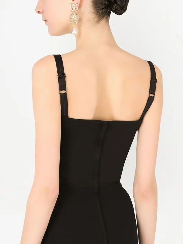 Dolce & Gabbana Logo-appliqué Sleeveless Midi Dress