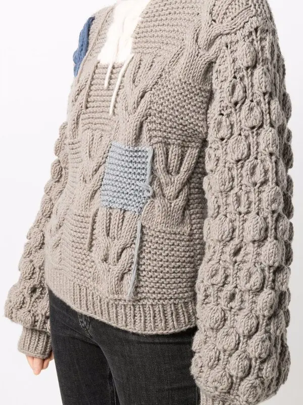 TUINCH Patchwork Cashmere Jumper
