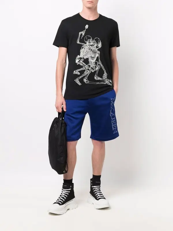Alexander McQueen Logo-embroidered Track Shorts