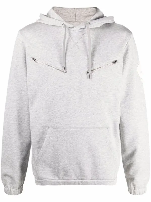 Alexander McQueen Skull-patch Zip-detail Hoodie