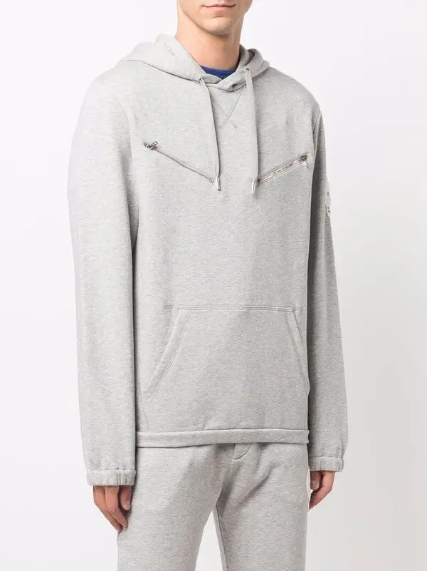 Alexander McQueen Skull-patch Zip-detail Hoodie