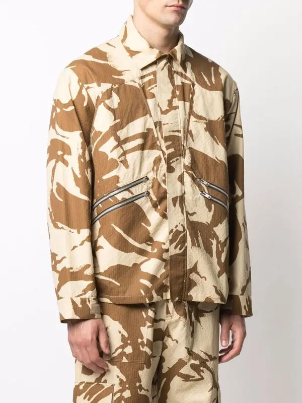PARIA /FARZANEH Camouflage Print Hunting Jacket