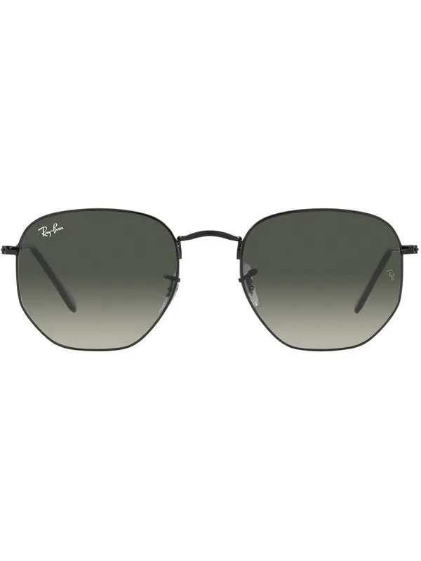Ray-ban Logo Detail Oversized Sunglasses - Black