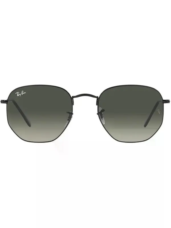 Ray-ban Logo Detail Oversized Sunglasses - Black