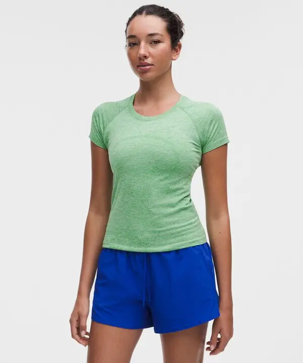 Lululemon Swiftly Tech Short-sleeve Shirt 2.0 - Chameleon/light Ivory
