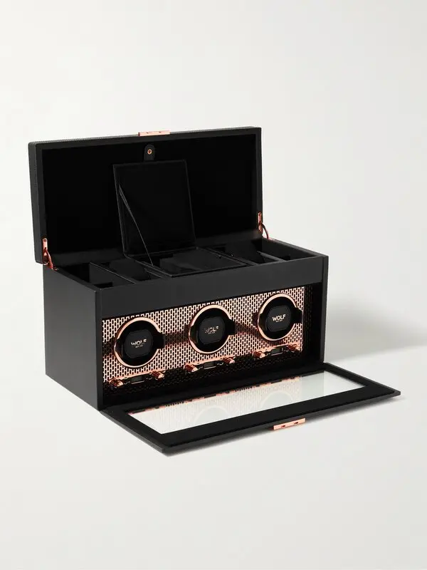 Wolf Axis Triple Vegetarian Material Watch Winder
