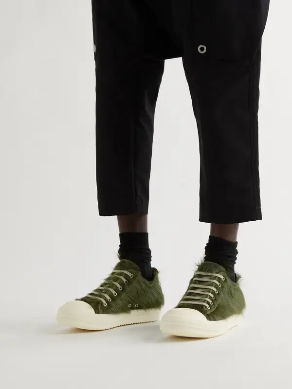 Rick Owens Calf Hair Sneakers