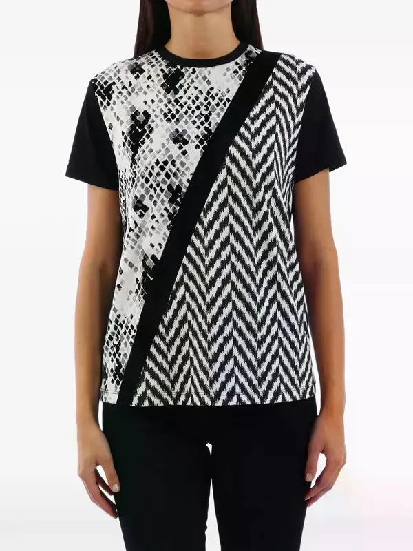 UNGARO Emanuel Mixed Print T-shirt