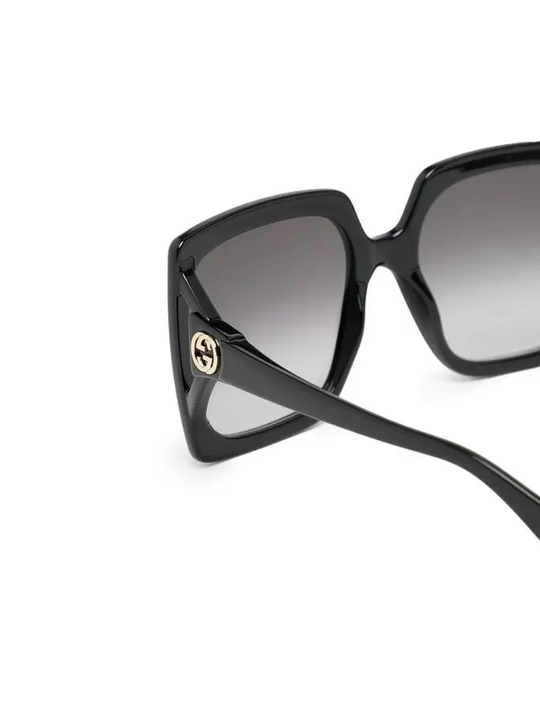 Gucci Oversized Square-frame Sunglasses - Black