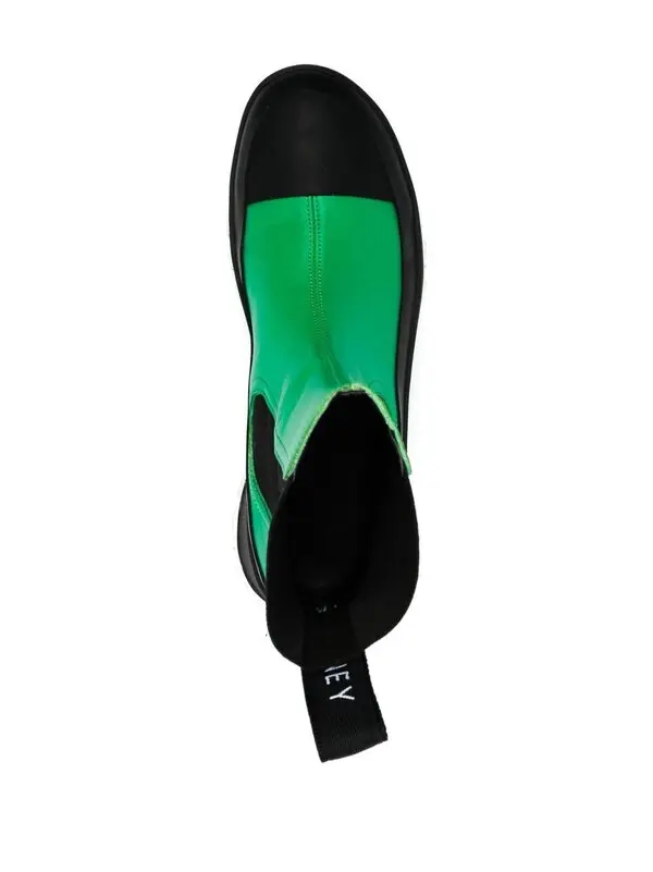 Stella McCartney Trace Two-tone Ankle Boots - Green