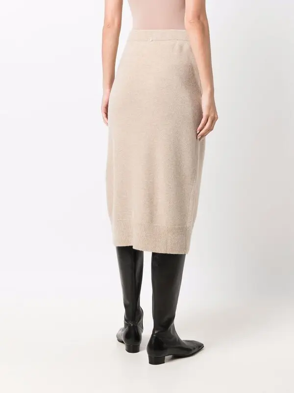Lorena Antoniazzi Straight-leg Knitted Skirt - Neutrals