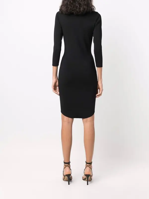 Dsquared2 Three Quarter-sleeved Fitted Dress