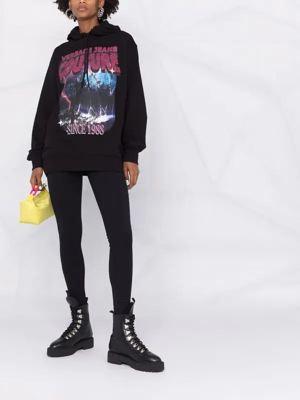 Versace Graphic-print Cotton Hoodie