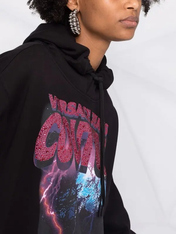 Versace Graphic-print Cotton Hoodie
