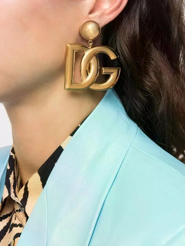 Dolce & Gabbana Logo Clip-on Earrings