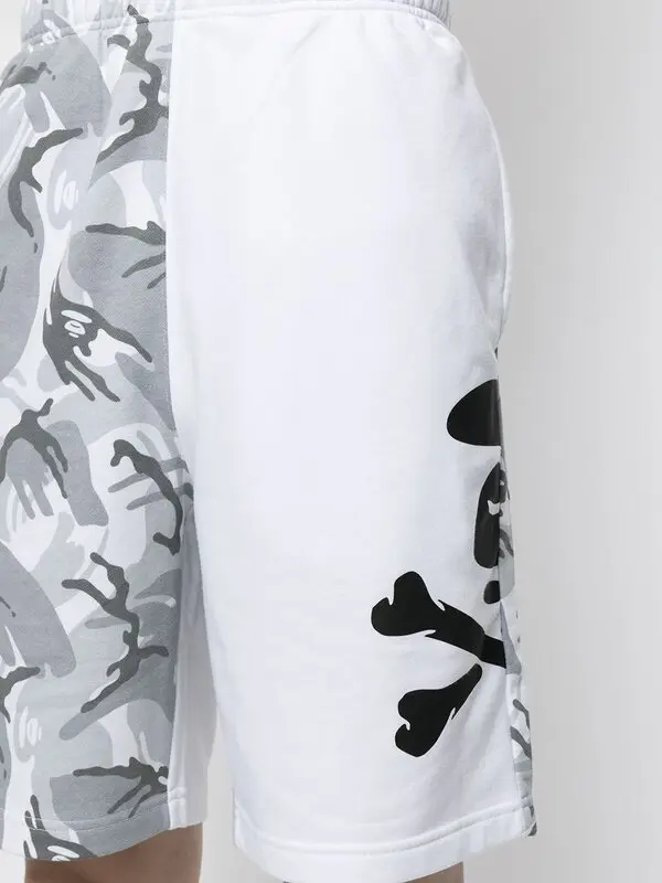 AAPE BY *A BATHING APE Moonface Camouflage-print Shorts