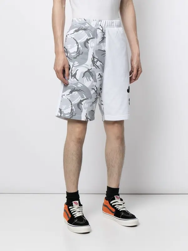 AAPE BY *A BATHING APE Moonface Camouflage-print Shorts