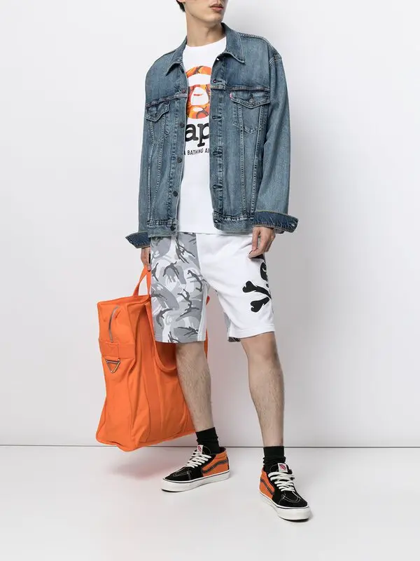 AAPE BY *A BATHING APE Moonface Camouflage-print Shorts