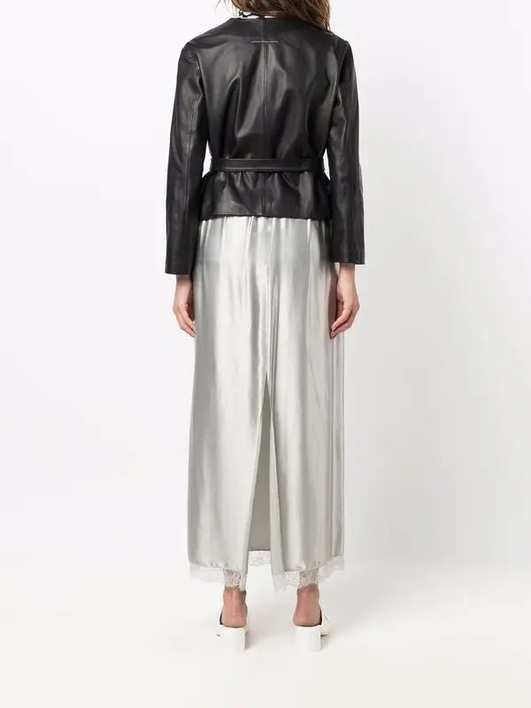 MAISON MARGIELA Wrap-style Leather Jacket