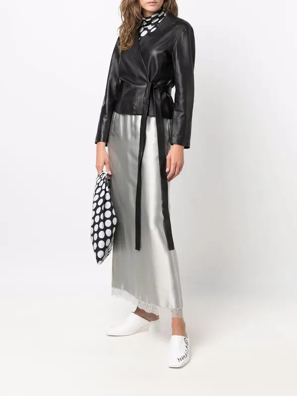 MAISON MARGIELA Wrap-style Leather Jacket