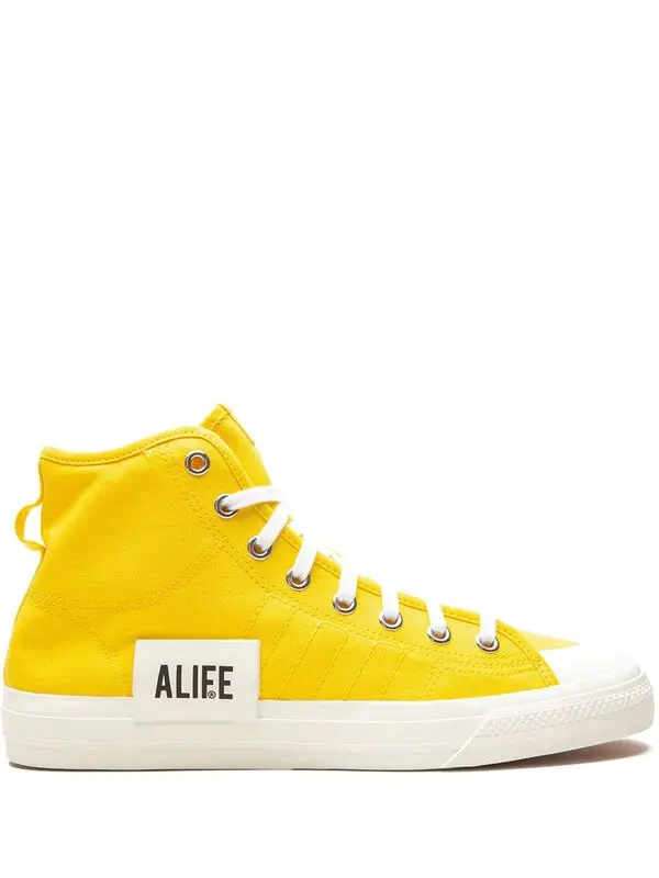 Adidas X Alife Consortium Nizza Hi Sneakers - Yellow