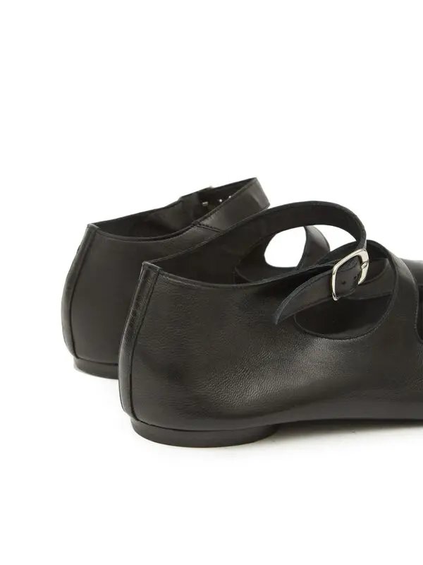 MAISON MARGIELA Tabi Leather Ballerinas - Black