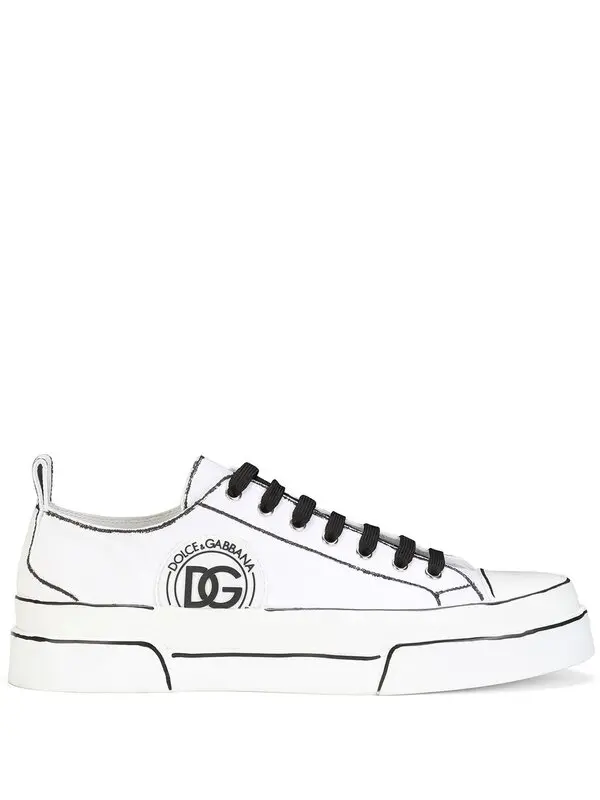 Dolce & Gabbana Portofino Light Lace-up Sneakers - White