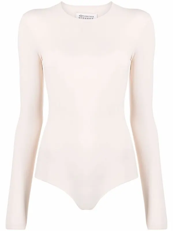 MAISON MARGIELA Technical Jersey Bodysuit - Neutrals
