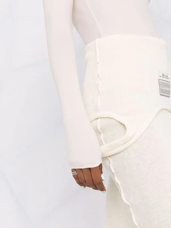 MAISON MARGIELA Technical Jersey Bodysuit - Neutrals