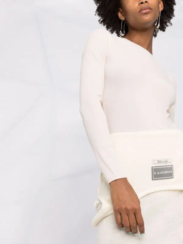 MAISON MARGIELA Technical Jersey Bodysuit - Neutrals