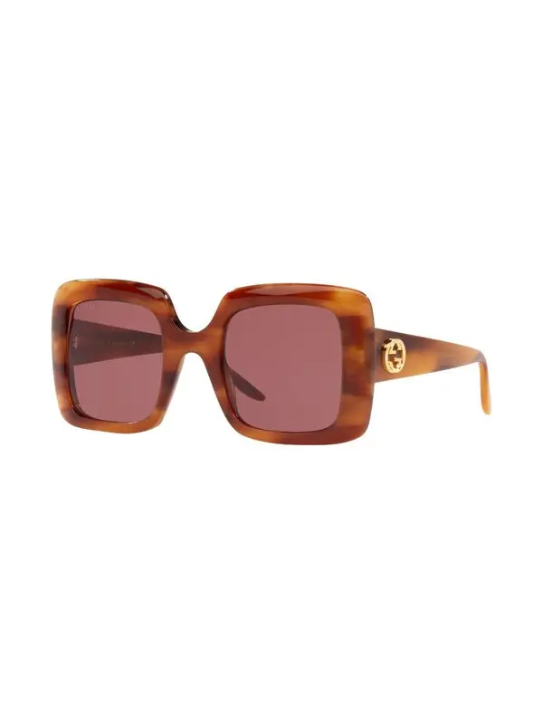 Gucci Oversized Square-frame Sunglasses - Brown