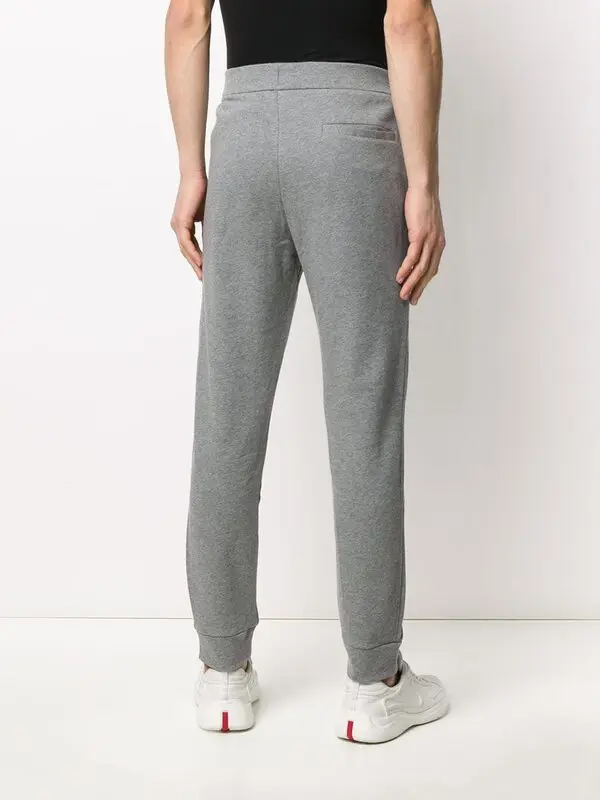 Armani Exchange Logo Embroidered Track Pants - Grey