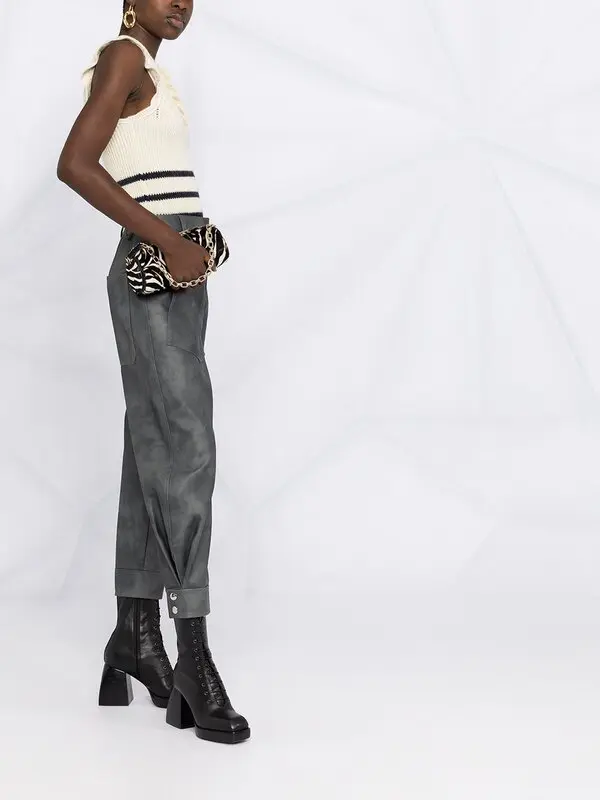 Dsquared2 Ruffled Sleeveless Knitted Top