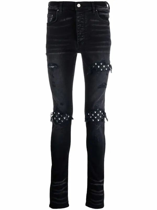 Amiri X Playboy Skinny Jeans - Black | Editorialist