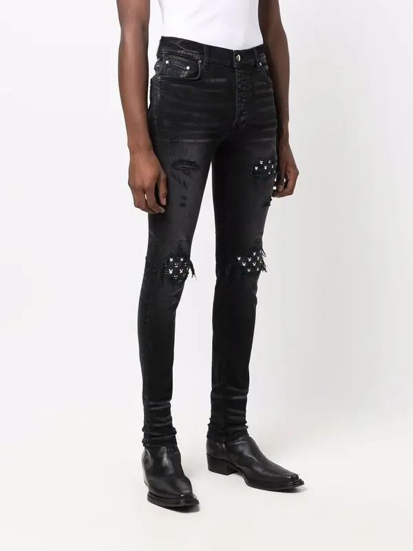 Amiri X Playboy Skinny Jeans - Black | Editorialist