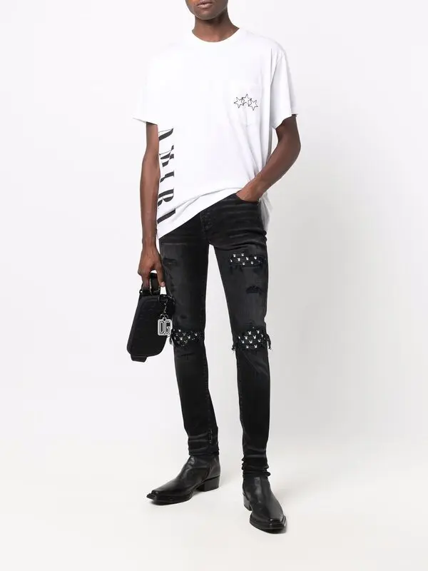 Amiri X Playboy Skinny Jeans - Black | Editorialist
