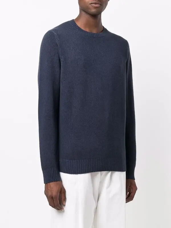 Malo Crew-neck Cashmere Jumper - Blue