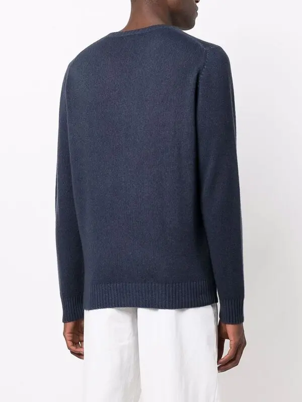 Malo Crew-neck Cashmere Jumper - Blue