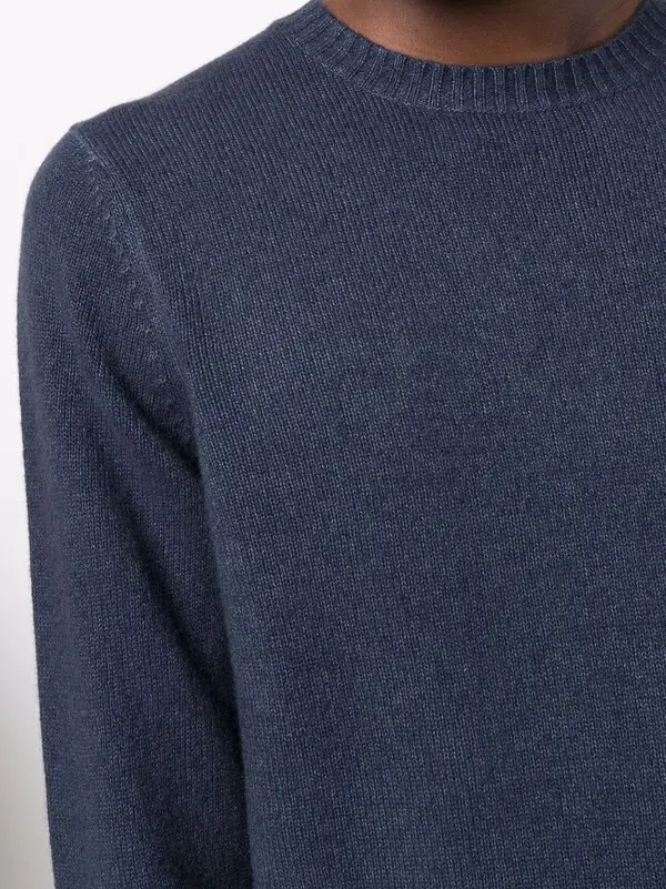 Malo Crew-neck Cashmere Jumper - Blue