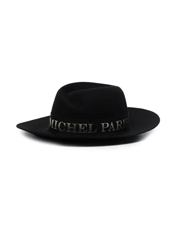 MAISON MICHEL Virginie Fedora Hat - Black