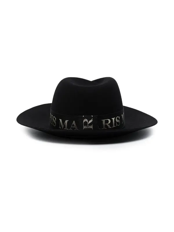 MAISON MICHEL Virginie Fedora Hat - Black