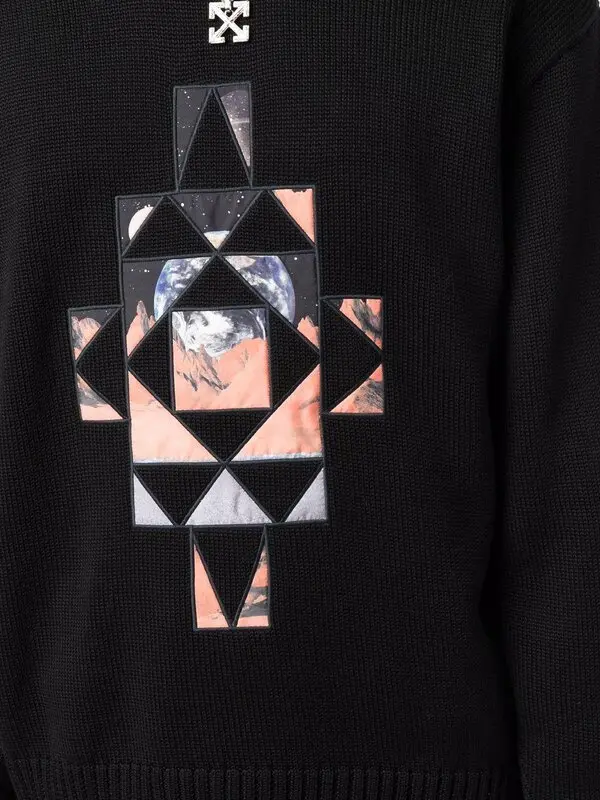 COUNTY OF MILAN Geometric Patch Jumper