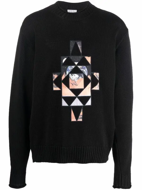 COUNTY OF MILAN Geometric Patch Jumper