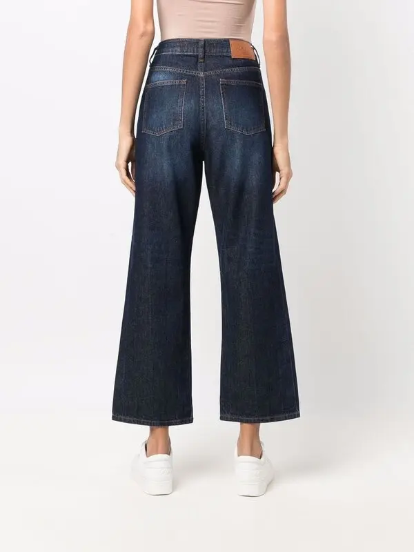 Philipp Plein Iconic Wide-leg Jeans - Blue